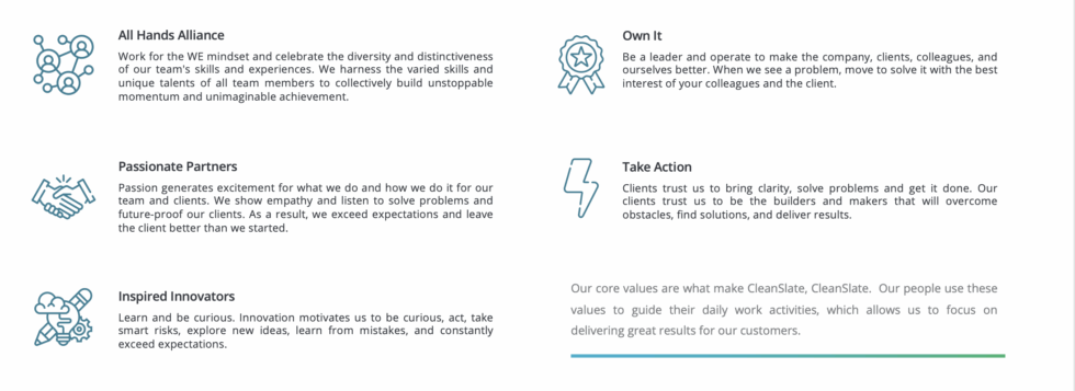 Who We Are - CleanSlate Technology Group